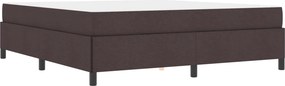 Postel s boxspringem Tmavě hnědá 180 x 200 cm textil 3398881