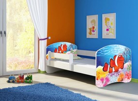 Dětská postel - Rybka 2 160x80 cm bílá