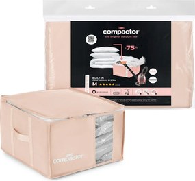 Vakuový plastový úložný box na oblečení 42x40x25 cm Pink Edition – Compactor