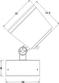 IMPR 732110 Stropní (zemní / nástěnné) svítidlo Mobby 230V 26W (náhrada za 730415) - DEKOLIGHT