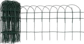 Zahradní plot práškované železo 25 x 0,4 m 141072