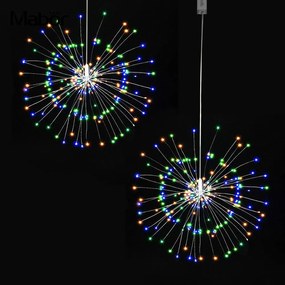 LED dekorativní světlo Firework lamp, ohňostrojový stromeček, 48cm Barva: Červená