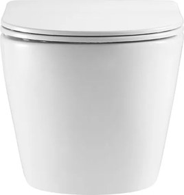 Mereo Mereo, WC závěsné kapotované, tiché splachování, RIMLESS, 495x360x370, keramické, vč. sedátka CSS113S, VSD82T1
