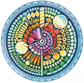 Ravensburger Kruhové puzzle Sladkosti / 500 dílků / od 12 let
