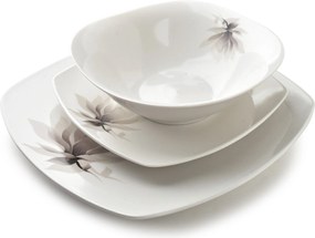 Porcelánová jídelní sada 18 ks talířů MAGNOLIA bílá