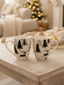 Sinsay - Keramické hrnky 2 pack - bílá