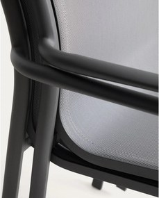 Tmavě šedá zahradní židle Luri – Kave Home
