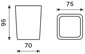 Nimco Pohárek na kartáčky BADU - BA 28058-05