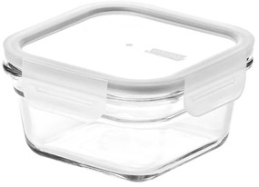 GLASSLOCK FANCY ČTYŘCOVÁ NÁDOBA 400ML BÍLÁ