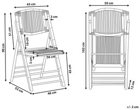 Set 4 ks jídelních židlí TARANO (hnědá). 1022825