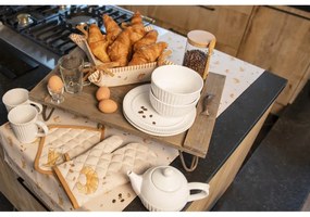 Béžová kulatá bavlněná utěrka Your Favorite Breakfast