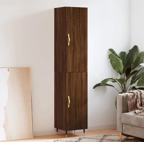 vidaXL Skříň highboard 34,5 x 34 x 180 cm kompozitní dřevo [3198771] Barva: hnědý dub