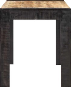 Jídelní stůl 140 x 70 x 76 cm masivní hrubé mangovníkové dřevo 289654
