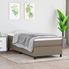 Box spring postel s matrací taupe 80x200 cm textil 3144379