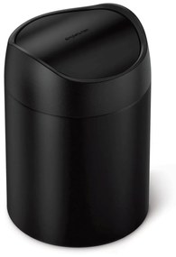 Simplehuman Mini odpadkový koš na stůl, 1,5 l, matná černá ocel, CW2100