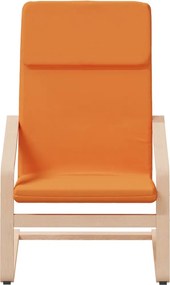 Relaxační křeslo s podnožkou tmavě žluté textil 3154420