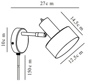 Bílé nástěnné svítidlo Matis pro žárovku E27  - Nordlux