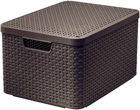 Úložný box curver style box s víkem l, 03619-210 – hnědý