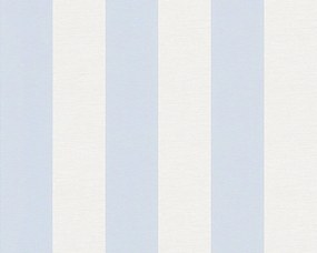 Vliesová tapeta modré a bílé pruhy 314024 / Tapety na zeď 3140-24 Maison Charme (0,53 x 10,05 m) A.S.Création