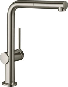 Hansgrohe M54, dřezová baterie Talis s výsuvnou koncovkou, sBox, vzhled nerezový 72809800