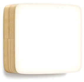 Přisazené dřevěné svítidlo Cube Ceiling / Wall Dekor: Dub, Teplota chromatičnosti / Stmívání: 3000 Kelvinů / Stmívatelné Casambi, Varianta: L