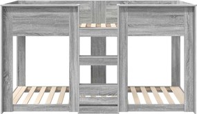 Patrová postel pro děti Šedá Sonoma 80 x 200 cm 3410408