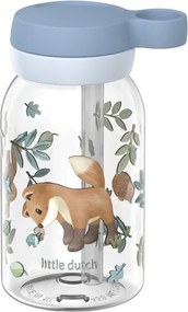 Světle modrá plastová dětská lahev 450 ml Forest Friends – Mepal