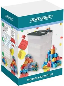 Úložný box na stavebnici, 29 l, 4 patra Kruzzel 25758