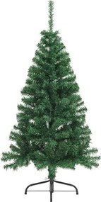 Umělý osvětlený vánoční stromeček Zelená 120 cm PVC 3396995