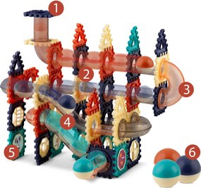 Stavební bloky se skluzavkou RK-765 Ricokids