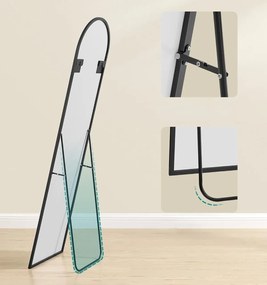 Volně stojící zrcadlo Fully 150 cm černé