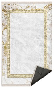 Koberec běhoun v bílo-zlaté barvě 80x200 cm – Mila Home