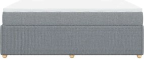 Box spring postel s matrací světle šedá 140 x 200 cm textil 3285574