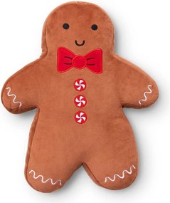 Sametový dekorační polštář s vánočním motivem 28x37 cm Gingerbread – Catherine Lansfield