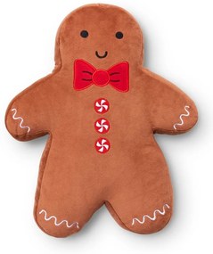 Sametový dekorační polštář s vánočním motivem 28x37 cm Gingerbread – Catherine Lansfield