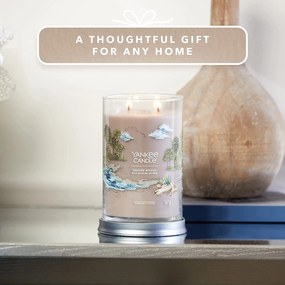 Yankee Candle vonná svíčka Signature Tumbler ve skle velká Seaside Woods 567g