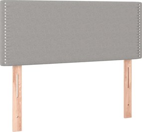 vidaXL Box spring postel s matrací 90x190 cm textil [3126689] Barva: Tmavě šedá
