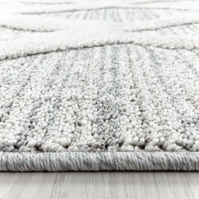 Ayyildiz, Kusový koberec Pisa 4703 Grey kruh, 200x200 (průměr) kruh, šedá, ložnice