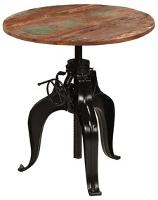 Barový stůl z masivního recyklovaného dřeva 75 x (76–110) cm 245269