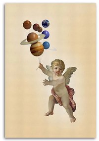 Gario Obraz na plátně Planetární balónky a anděl - Jose Luis Guerrero Rozměry: 40 x 60 cm