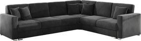 Rohová sedací souprava NERO DELUXE 308x230 univerzální šedá