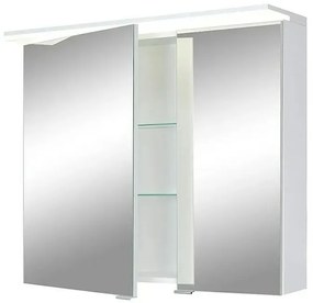 Riva Matrix Zrcadlová skříňka s LED osvětlením, 80 × 72,4 × 26 cm