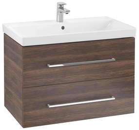 Villeroy & Boch Avento - Umyvadlová skříňka, 78x51x45 cm, 2 zásuvky, Arizona Oak A89100VH