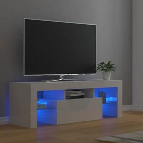 vidaXL TV skříňka s LED osvětlením 120x35x40 cm [815668] Barva: Bílá