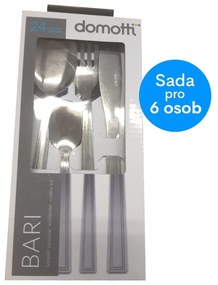 Sada příborů pro 6 osob, nerez, 6x lžička, lžíce, vidlička a nůž