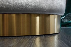 Designová taburetka Alejandra 55 cm, stříbrná/zlatá