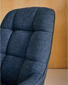 Otočné křeslo šedomodré Jaspe – Kave Home