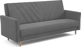 Eka Rozkládací pohovka NORTH, 227cm Výběr nohou: Bílé, Barva látky: Šedá (Kronos 15)