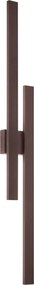 FAN LED-HERCULES-140 Nástěnné svítidlo Hercules corten, hliník s PC difuzorem, 47 W, 6800 lm, CCT 2700/3500/4000 K, IP65, 60 x 175 x 1420 mm - FANEUROPE