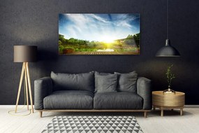 akrylový obraz Jezero Krajina 120x60 cm